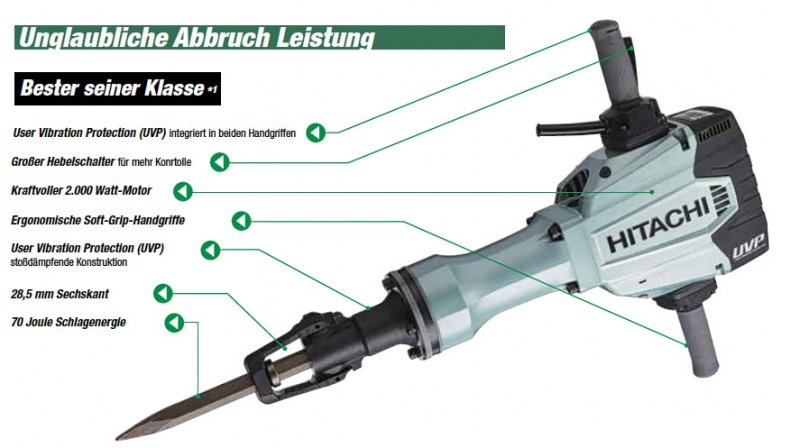 Hitachi Elektro-Abbruch-Hammer H90 SG